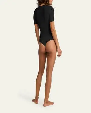 Commando Butter Short-sleeve Crewneck Bodysuit