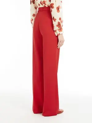 Max Mara Straight-fit Wool Satin Trousers