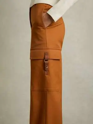 REISS Mariane Wide-leg Combat Trousers