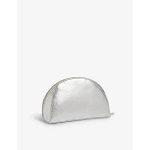 Whistles Metallic Leather Makeup Bag