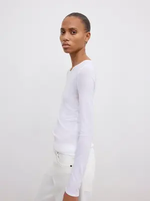HOUSE OF DAGMAR Lyocell Top - White