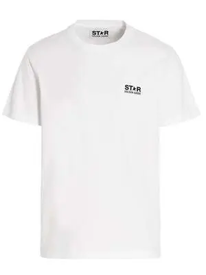 GOLDEN GOOSE Logo T Shirt - White/black