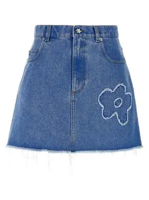 Denim Patch Skirts