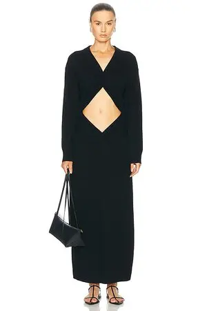 Christopher Esber Twist Disconnect Cashmere Dress