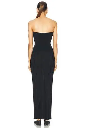 Christopher Esber Slash Strapless Dress - Black
