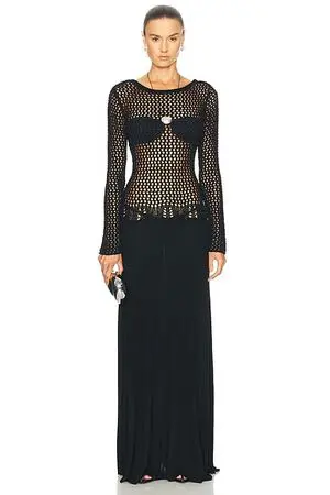 Christopher Esber Grafted Long Sleeve Dress