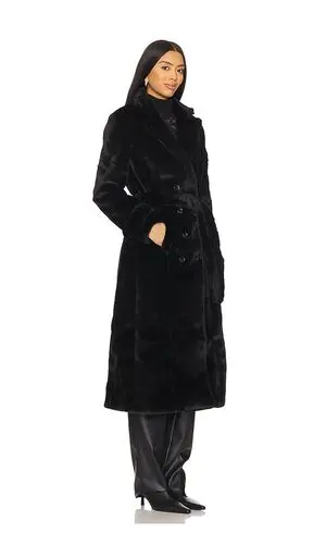 Bardot Faux Fur Trench Coat