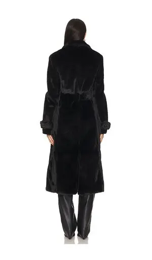 Bardot Faux Fur Trench Coat