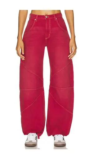 EB DENIM Frederic Barrel Wide Leg Jeans - Sundown