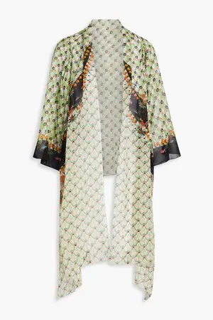 Etro Floral-print Silk-georgette Jacket