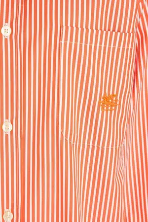 Etro Striped Cotton-poplin Shirt