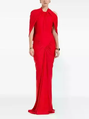 V:PM ATELIER Ciara Halterneck Gown - Red