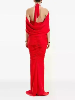 V:PM ATELIER Ciara Halterneck Gown - Red