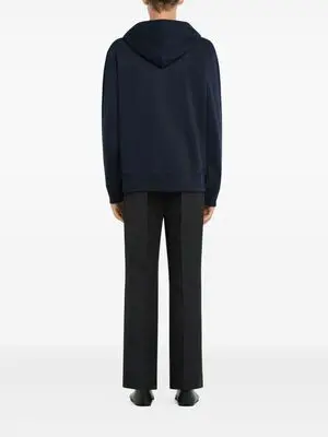 COURREGES Buttoned Hoodie - Blue