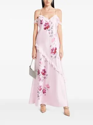 LoveShackFancy Cold-shoulder Maxi Dress