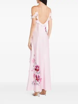 LoveShackFancy Cold-shoulder Maxi Dress