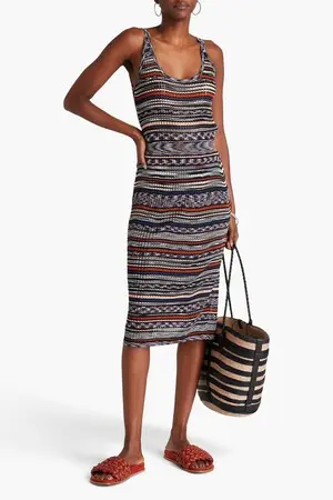 Missoni Spacedyed Ribbed-knit Skirt
