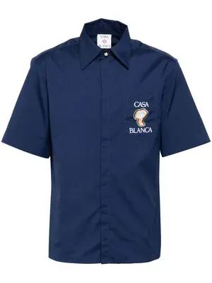 Casablanca Embroidered Logo Shirt