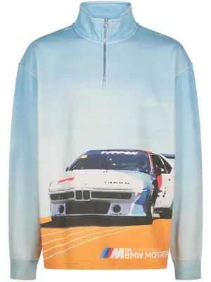 Kith X Bmw Zip-up Sweatshirt - Blue