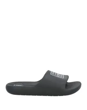 Armani Exchange Rubber Pool Slides - Black