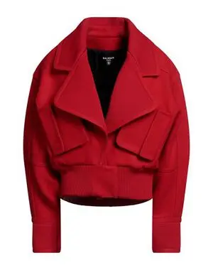 Balmain Jacket In Virgin Wool, Polyamide, And Polyester