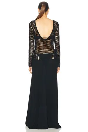 Christopher Esber Grafted Long Sleeve Dress