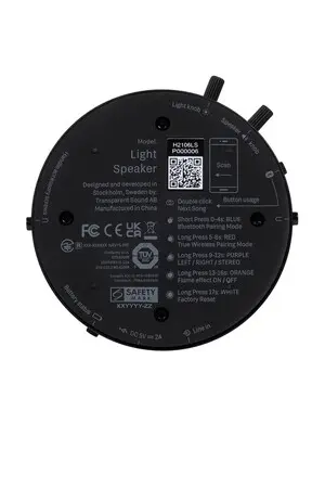TRANSPARENT Light Speaker - Black