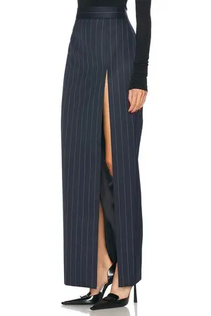 LAQUAN SMITH Long Striped Skirt