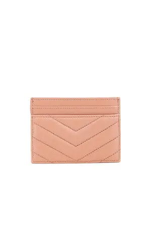 Saint Laurent Card Case In Coral