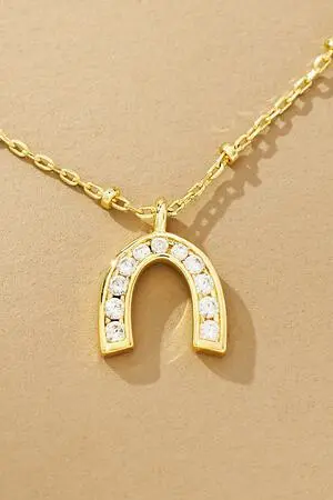 UNCOMMON JAMES Horseshoe Pendant Necklace