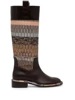 Missoni Panelled Knee-high Boots
