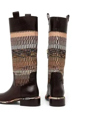 Missoni Panelled Knee-high Boots