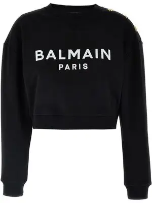Balmain Logo Sweatshirt - Black