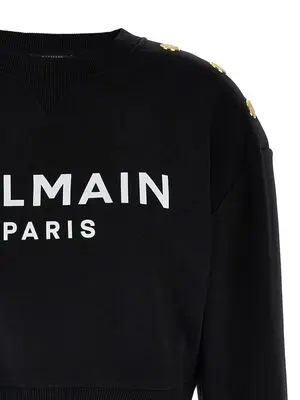 Balmain Logo Sweatshirt - Black