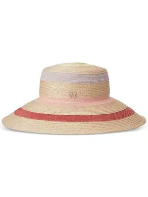 MAISON MICHEL Rena Capeline Hat - Neutrals