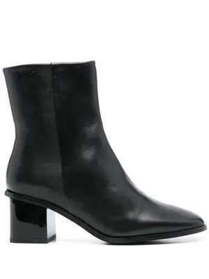 Calvin Klein 50mm Leather Square-toe Ankle Boots