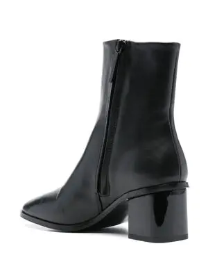 Calvin Klein 50mm Leather Square-toe Ankle Boots