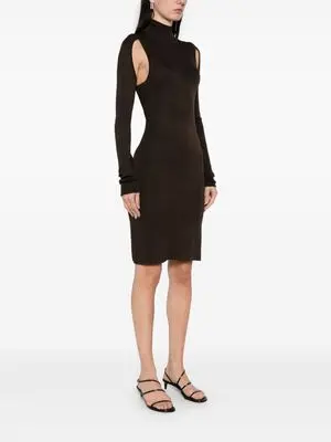 Helmut Lang Air Midi Dress - Brown