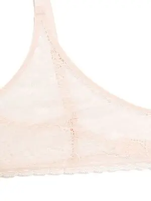 Kiki De Montparnasse Dahlia Soft Lace Bra - Pink