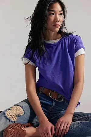 Free People We The Free Nova Tee - Blue Iris