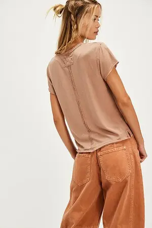 Free People We The Free Nova Tee - Cocoa