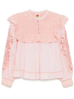 Farm Rio Rose Honeycomb Blouse