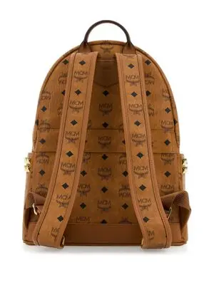 Mcm Stark Medium Backpack - Brown