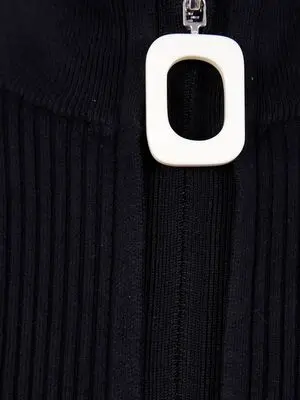 JW Anderson Zip-up Ribbed Cardigan
