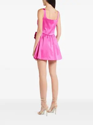 LoveShackFancy Bow Mini Dress
