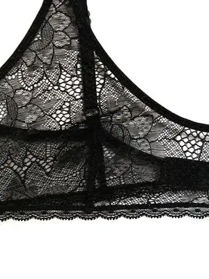 Kiki De Montparnasse Dahlia Soft Lace Bra - Black