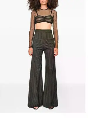 IOANA CIOLACU Semi-sheer Cropped Top