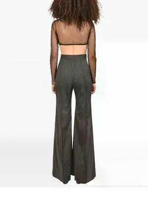IOANA CIOLACU Semi-sheer Cropped Top