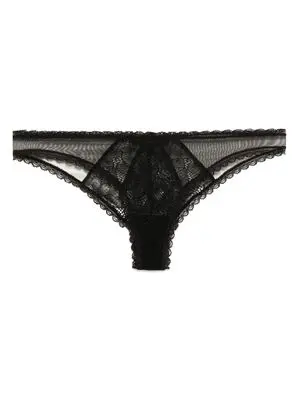 Kiki De Montparnasse Dahlia Lace Briefs - Black