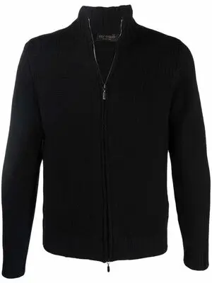 DELL'OGLIO Knitted Zip-up Jumper